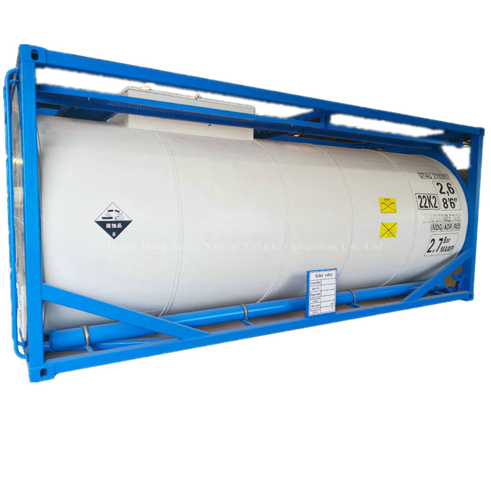 ISO Standard 20FT T7 T14 LDPE PTFE Lined Tank Containers for Chemical ...