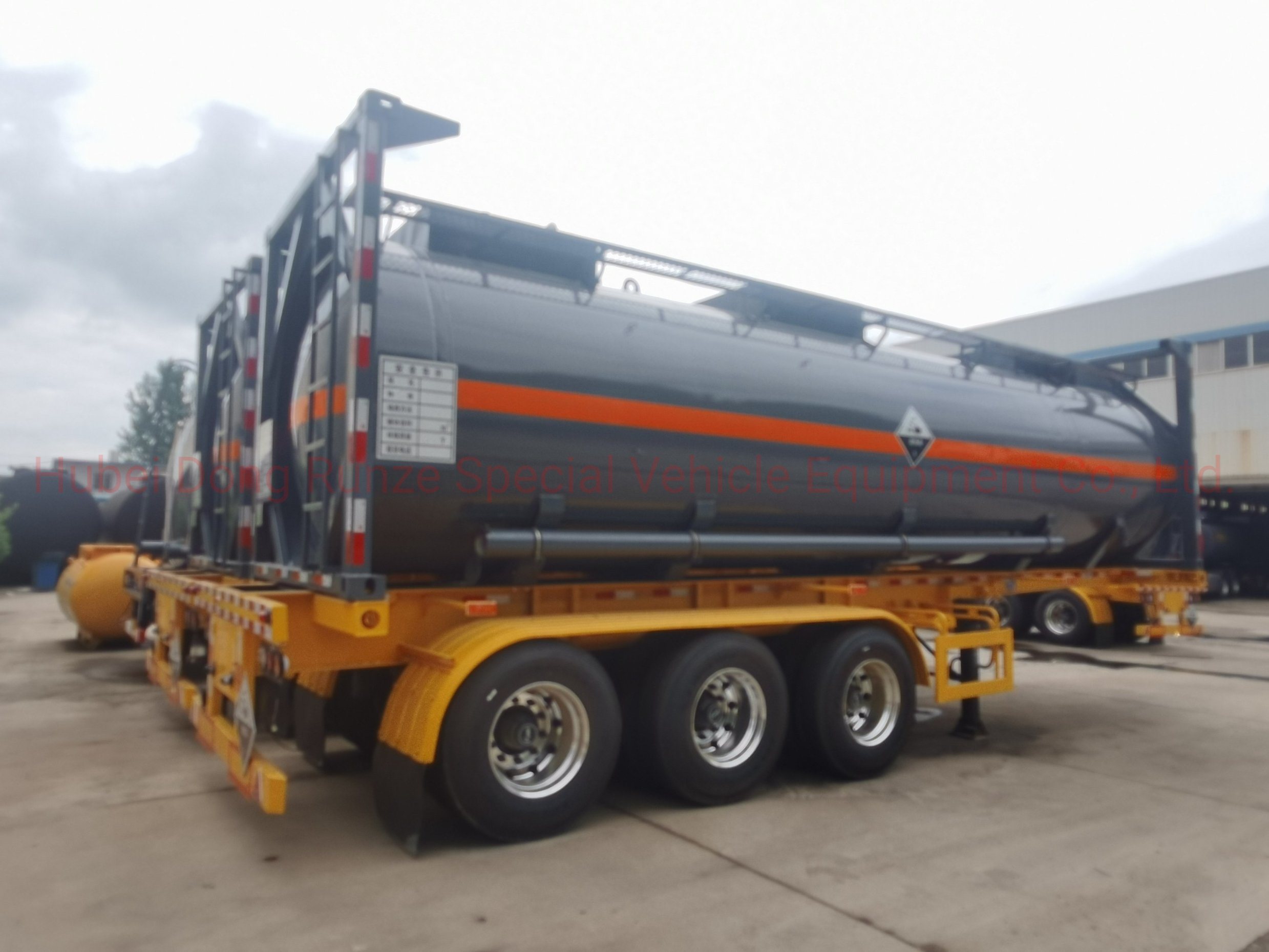 30FT Tank Container Handling Loading Transport Ammonia, Hydrochloric ...