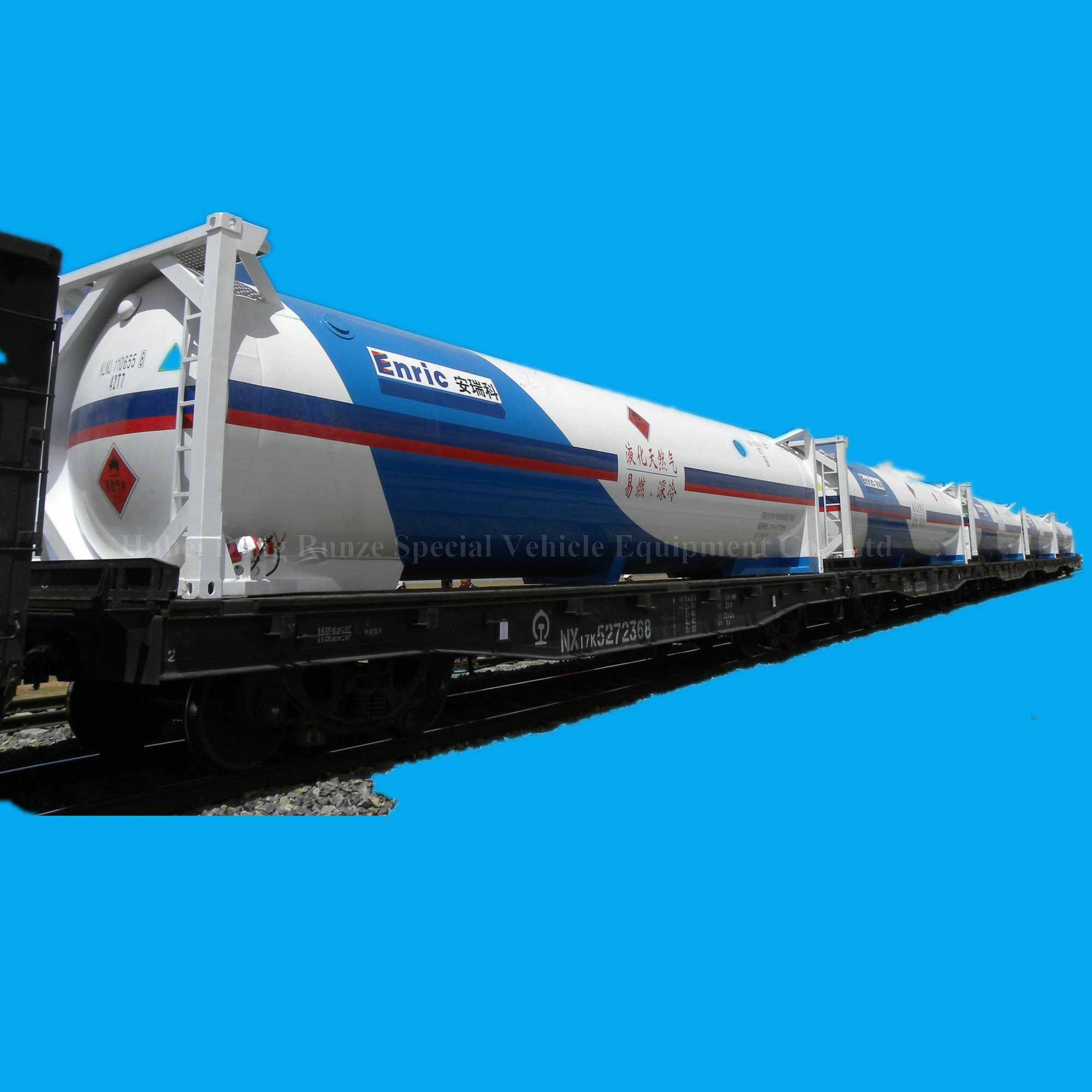 Imdg T75 Cryogenic Liquid Gas ISO Tank Container (40FT LNG ISO Tank ...