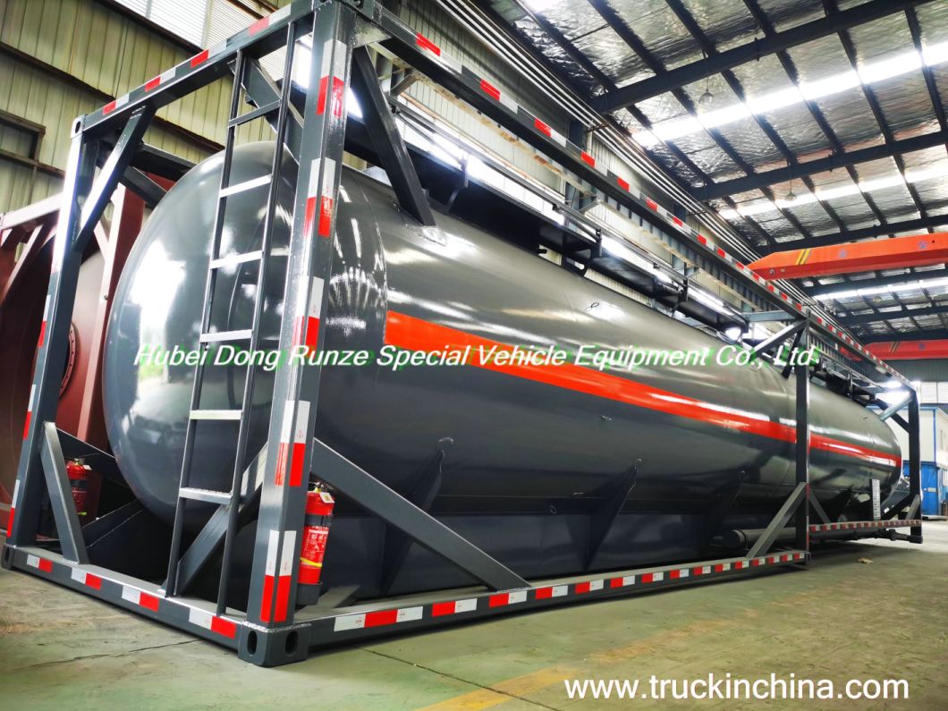 40FT 38KL Lined PE Tank Container for Un 3453 Phosphoric Acid H3po4 ...