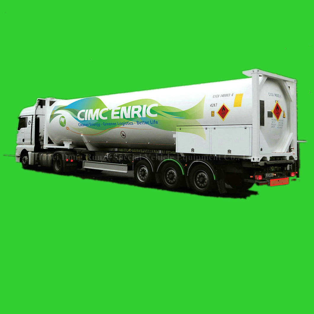 LNG, Lch4, LC2h6, LC2h4 Un Portable Tank ASME ISO Tank Container (42K7 ...