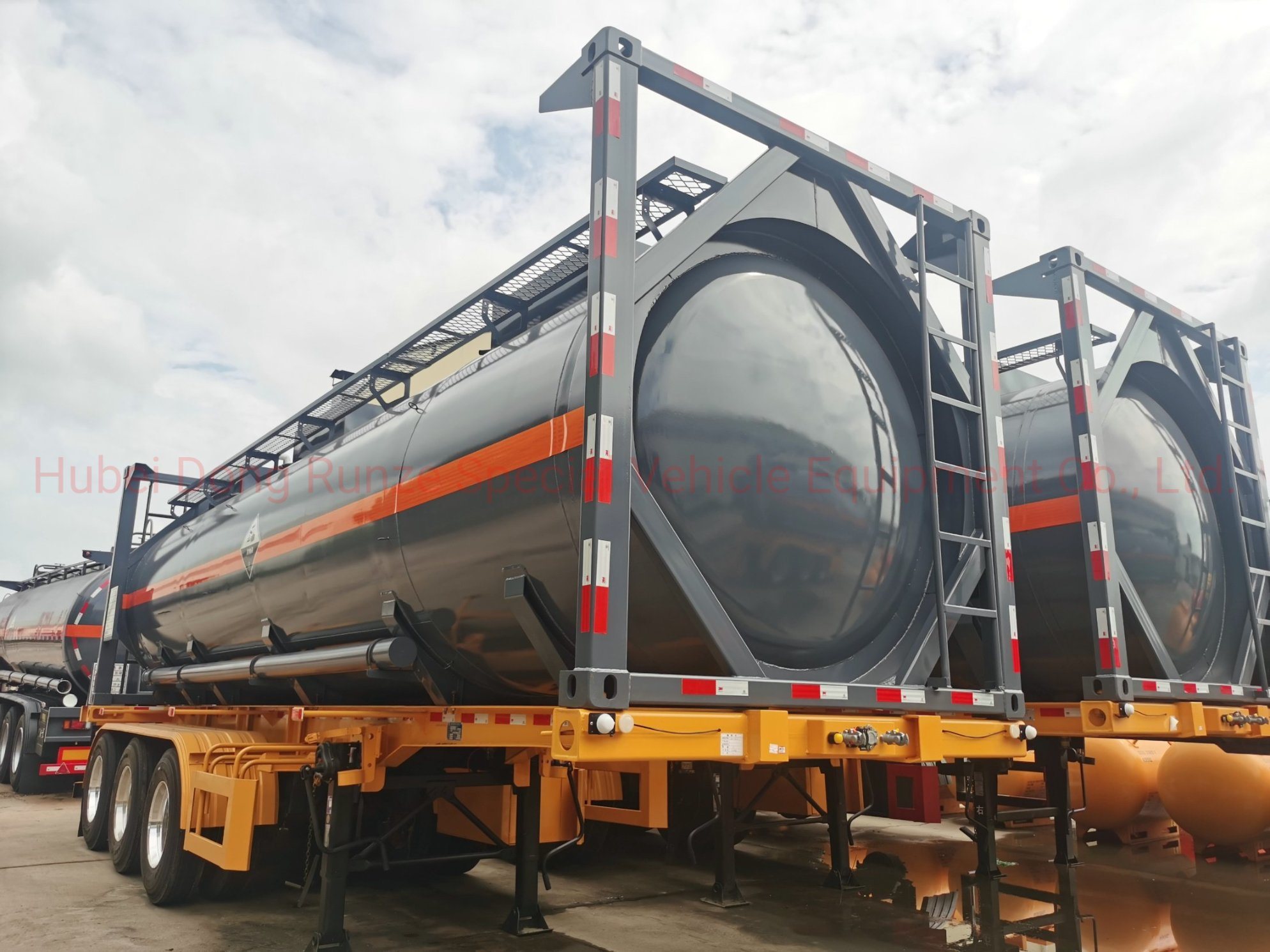 30FT Tank Container Handling Loading Transport Ammonia, Hydrochloric ...