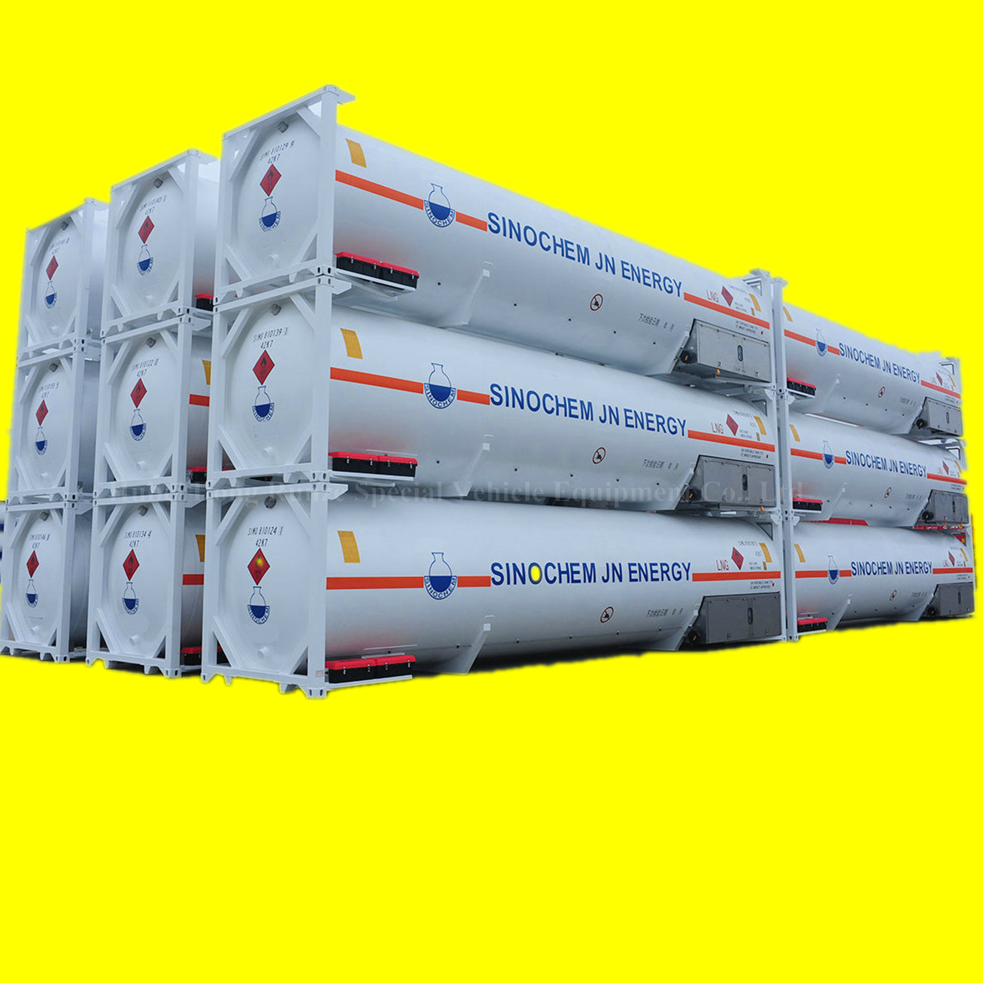 LNG, Lch4, LC2h6, LC2h4 Un Portable Tank ASME ISO Tank Container (42K7 ...