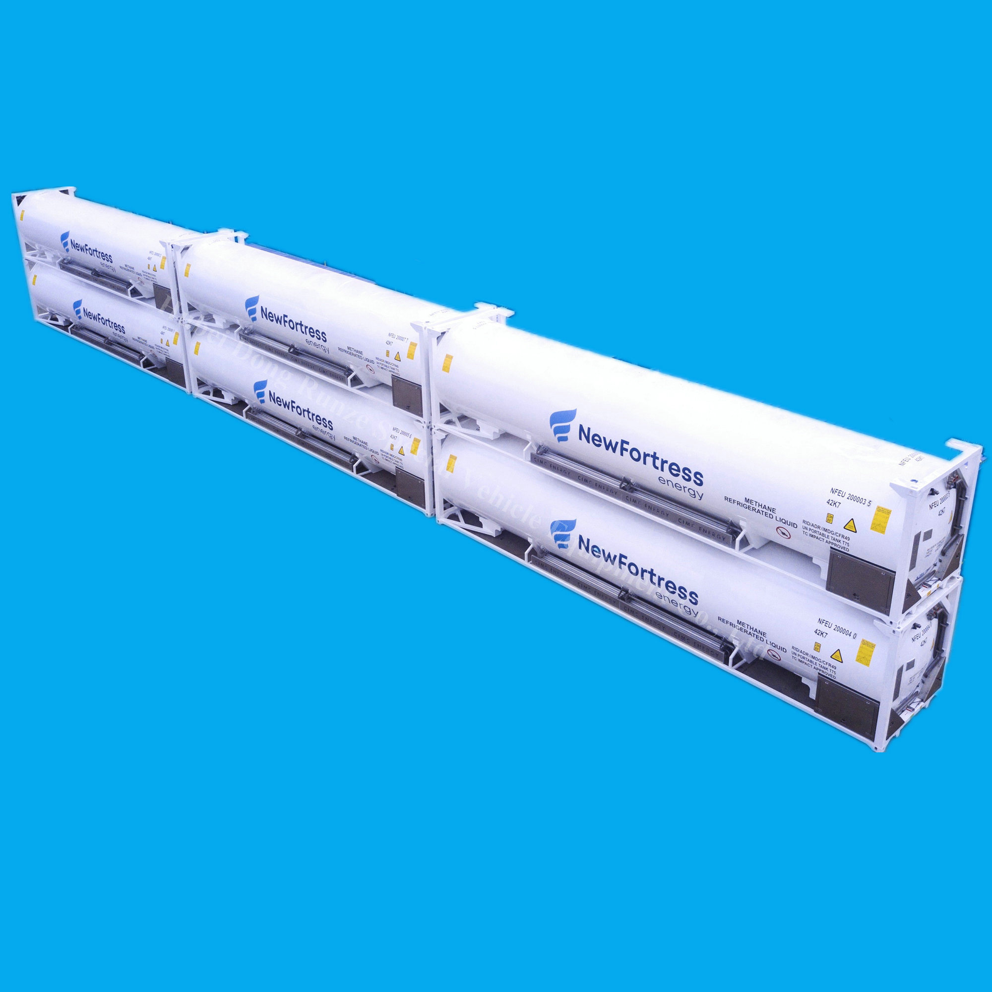 Imdg T75 Cryogenic Liquid Gas ISO Tank Container (40FT LNG ISO Tank ...