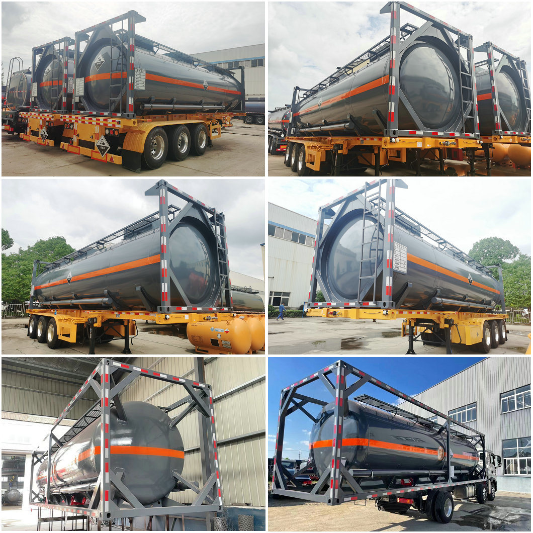 30FT Tank Container Handling Loading Transport Ammonia, Hydrochloric ...