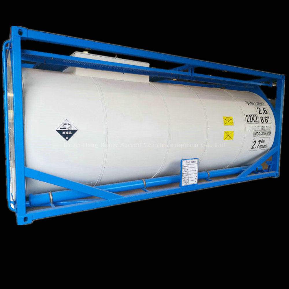 ISO Standard 20FT T7 T14 LDPE PTFE Lined Tank Containers for Chemical ...