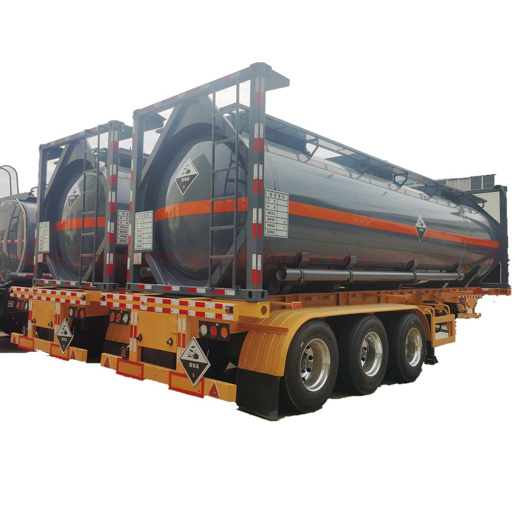 30FT Tank Container Handling Loading Transport Ammonia, Hydrochloric ...