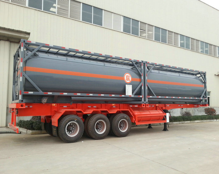 20FT Lined PE Sodium Hypochlorite Transport ISO Tank Containers Bleach ...
