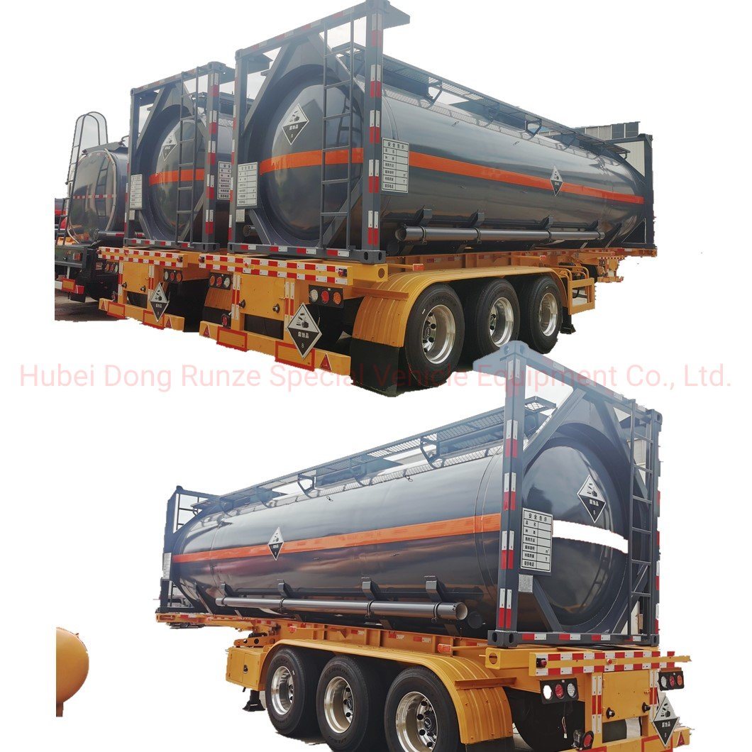 30FT Tank Container Handling Loading Transport Ammonia, Hydrochloric ...