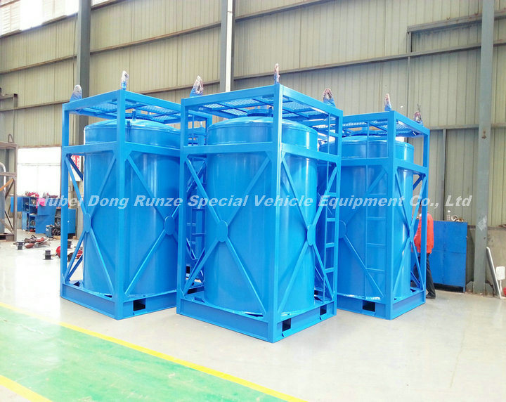 Hydrofluoric Acid Portable IBC Tank Container 5cbm-10cbm Steel Lined ...